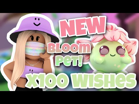 MAKING *100 WISHES* TO TRY AND GET THE *NEW* BLOOM 🌺 PET! | Roblox ...