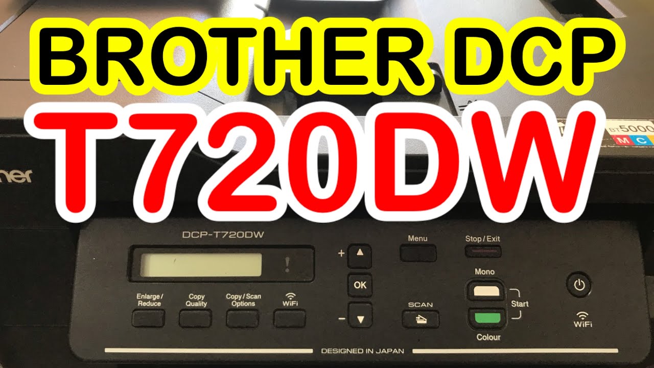 BROTHER DCP T720DW HOW TO FIX BAD PRINT QUALITY CHECK | BAD TEST PRINT ...