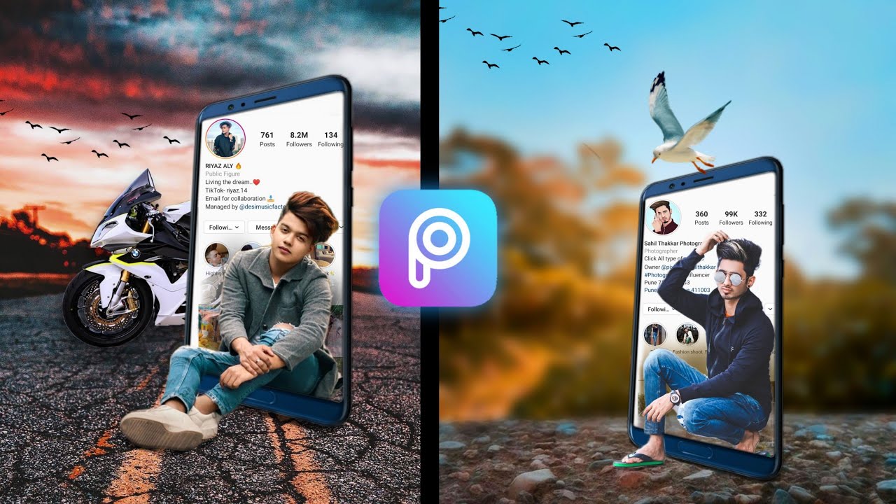 OUT FROM INSTAGRAM | Creative 3D Instagram Photo | PicsArt Editing ...