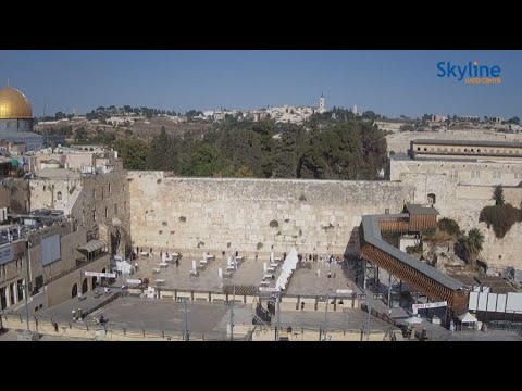 Discovering the Holy Land of Jerusalem! Watch the Western Wall in live ...