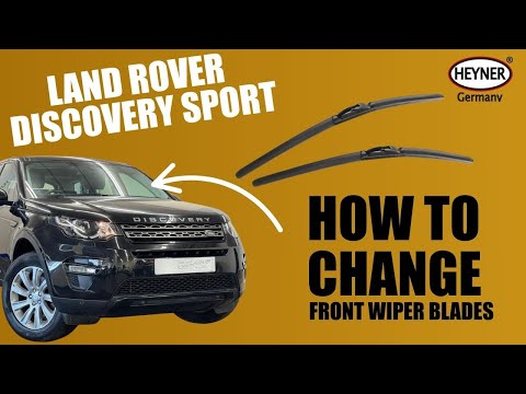 Front Wiper Blades On Land Rover Discovery Sport How To Replace Remove ...
