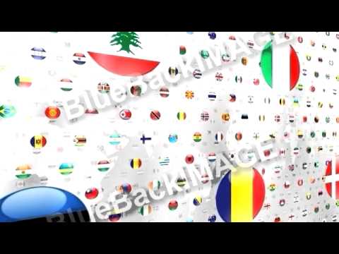 Flag national country world nation global Nce - YouTube