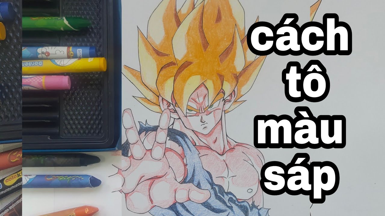 Cách tô màu sáp anime - YouTube