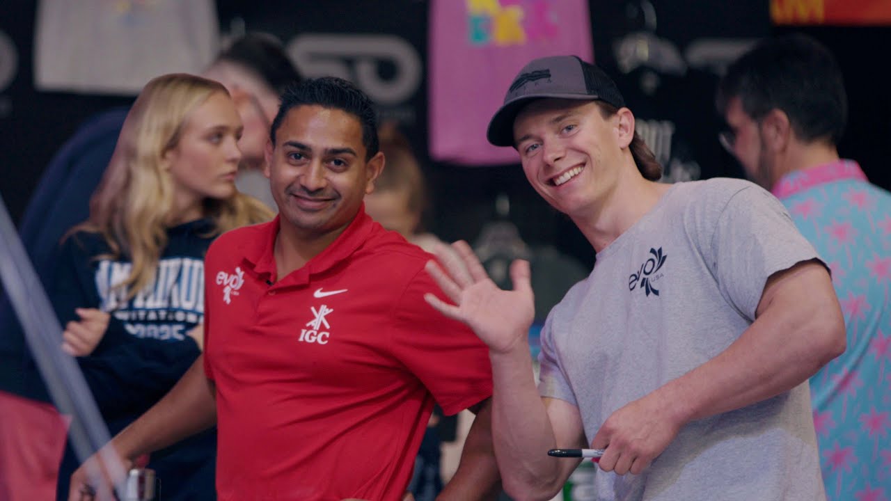 Coach Syque Caesar mic'd up at the Sam Mikulak Invitational 2025 - YouTube