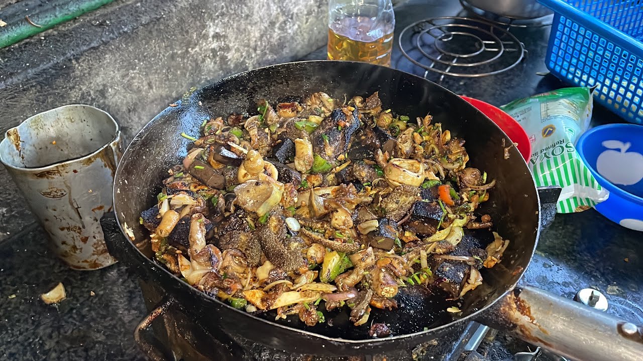 Stomach fry | Mutton boti fry | Khassi wajri Bhutan | Goat intestine ...