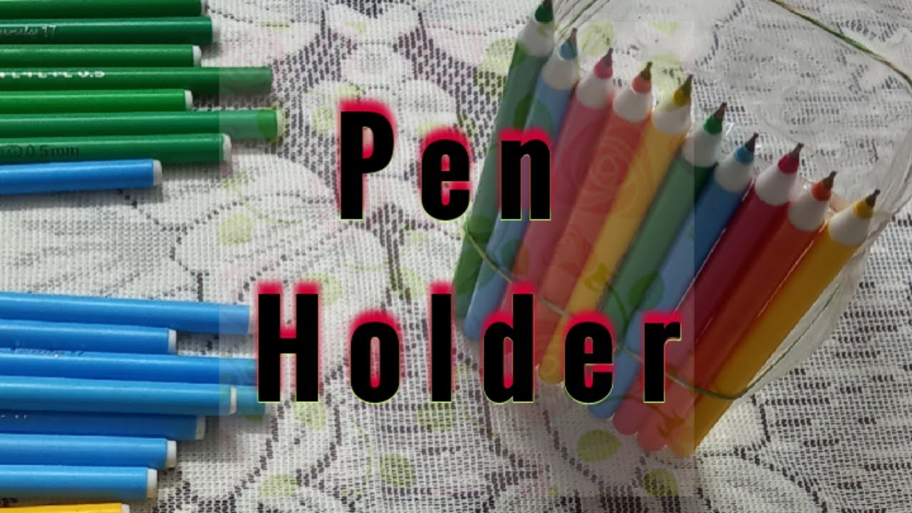 DIY || Make Holder By Waste Plastic Pens || 2021 || Pollution Free ...