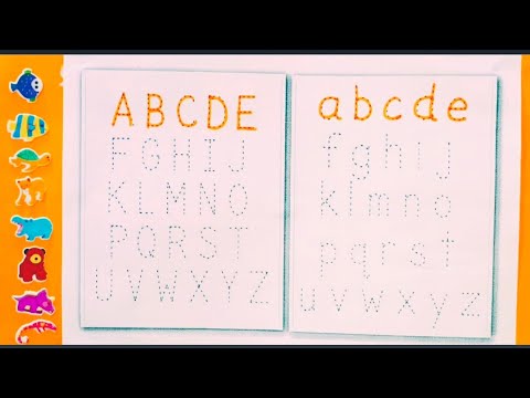 Alphabet Coloring pages|Learn to write alphabet AtoZ|abcd|abcde ...