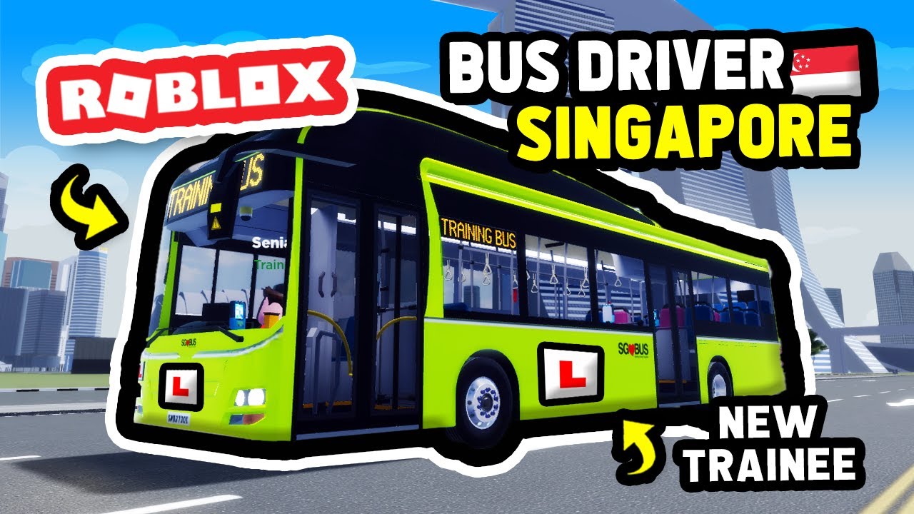 Becoming a TRAINEE BUS DRIVER In Singapore in ROBLOX - YouTube