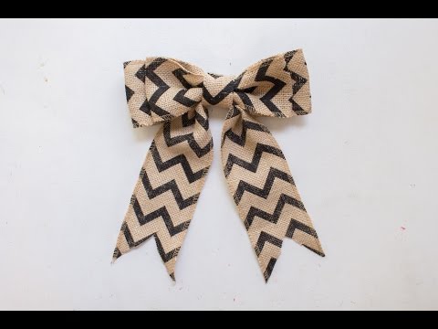 How To Make A Burlap Bow In Just Minutes!