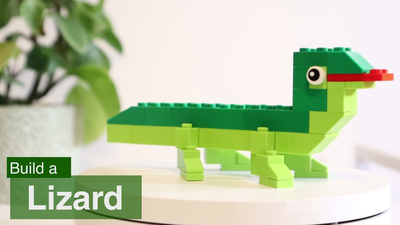 Lego Green Lizard - Learn to Build - Beginner Level - YouTube