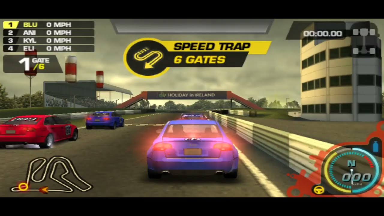 NFS Prostreet PSP - Mondello Park Event 8 Gameplay(PPSSPP HD) - YouTube