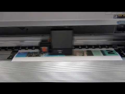 Graphic Resource Systems Mutoh ValueJet 1624 High Speed video - YouTube