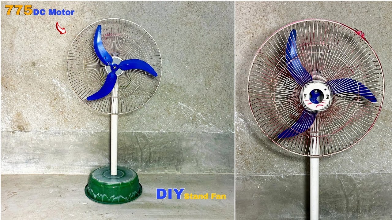 How To Make Stand Fan Using 775 DC Motor | DIY Stand Fan || - YouTube