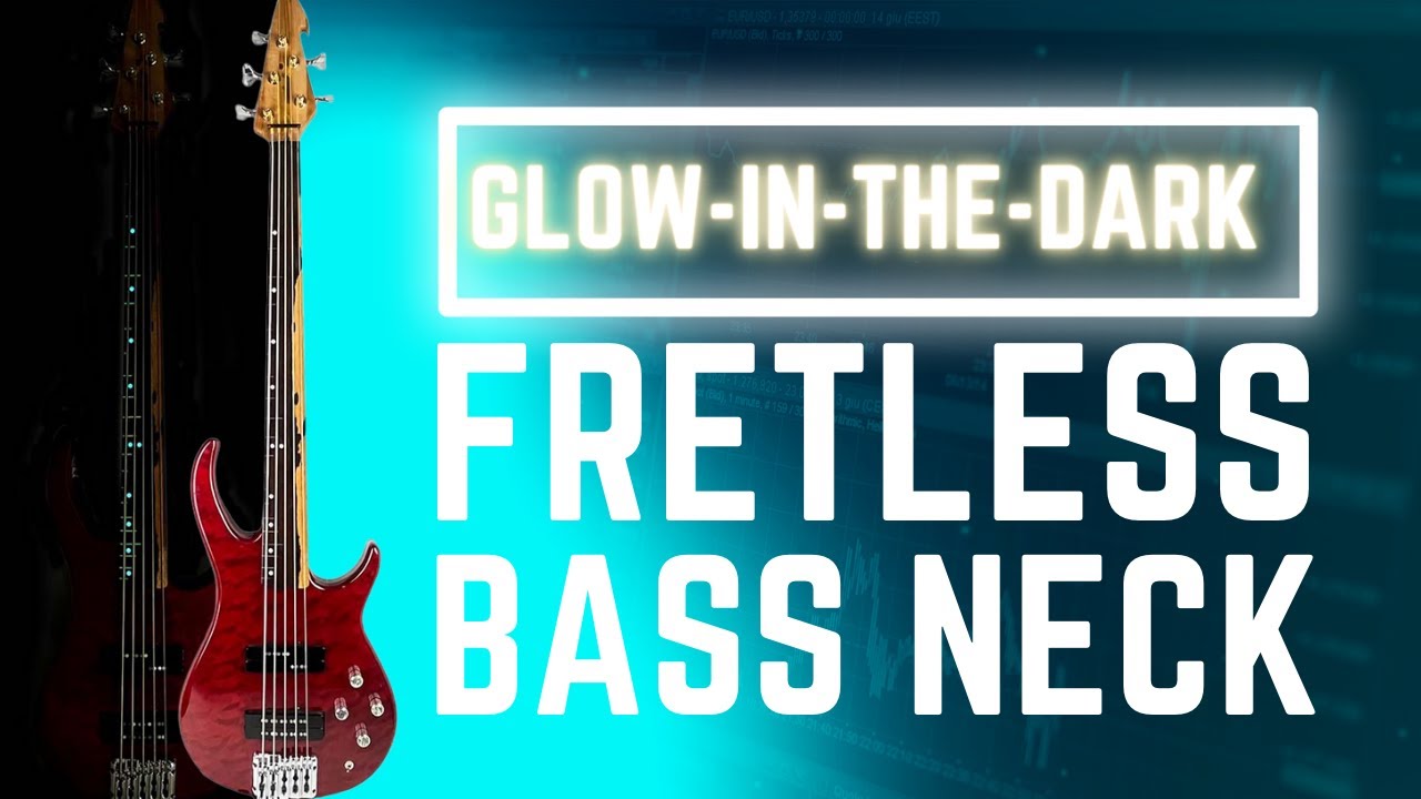 Custom Fretless Bass Neck - Glow-In-The-Dark Luminlay Inlays - Peavey ...