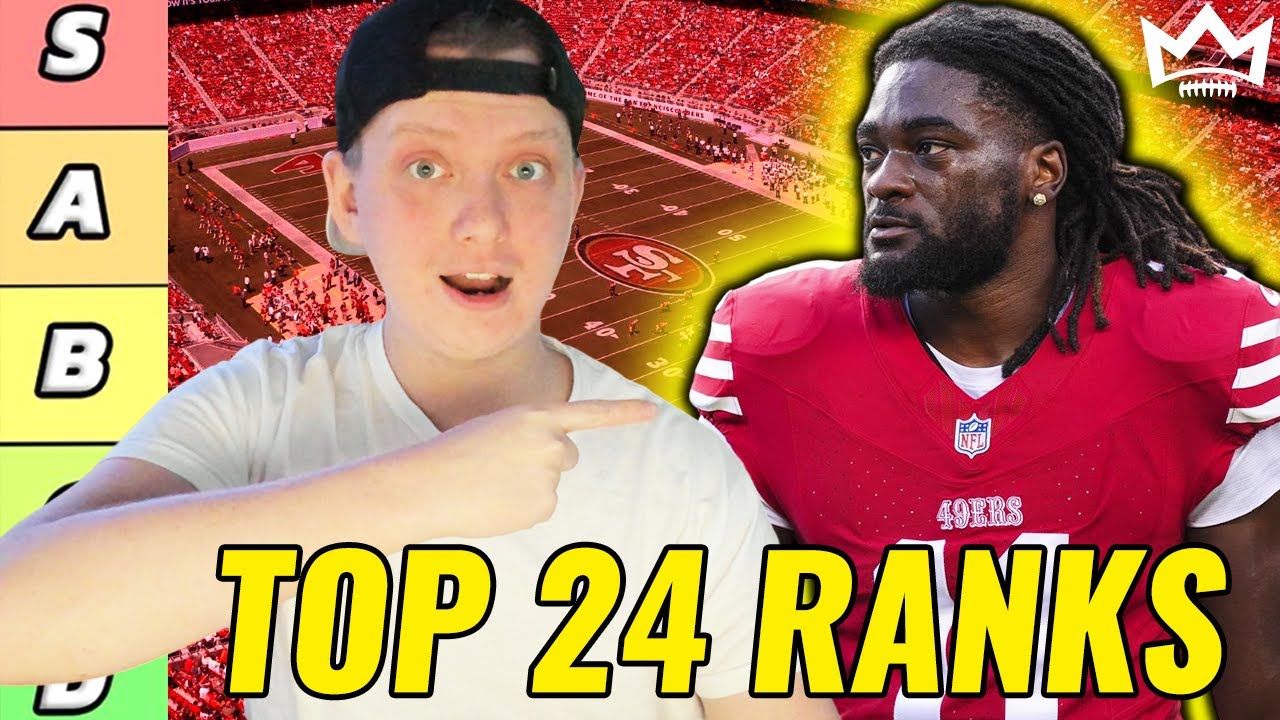 Ranking The Top 24 Overall Players for Fantasy Football (2024) - YouTube