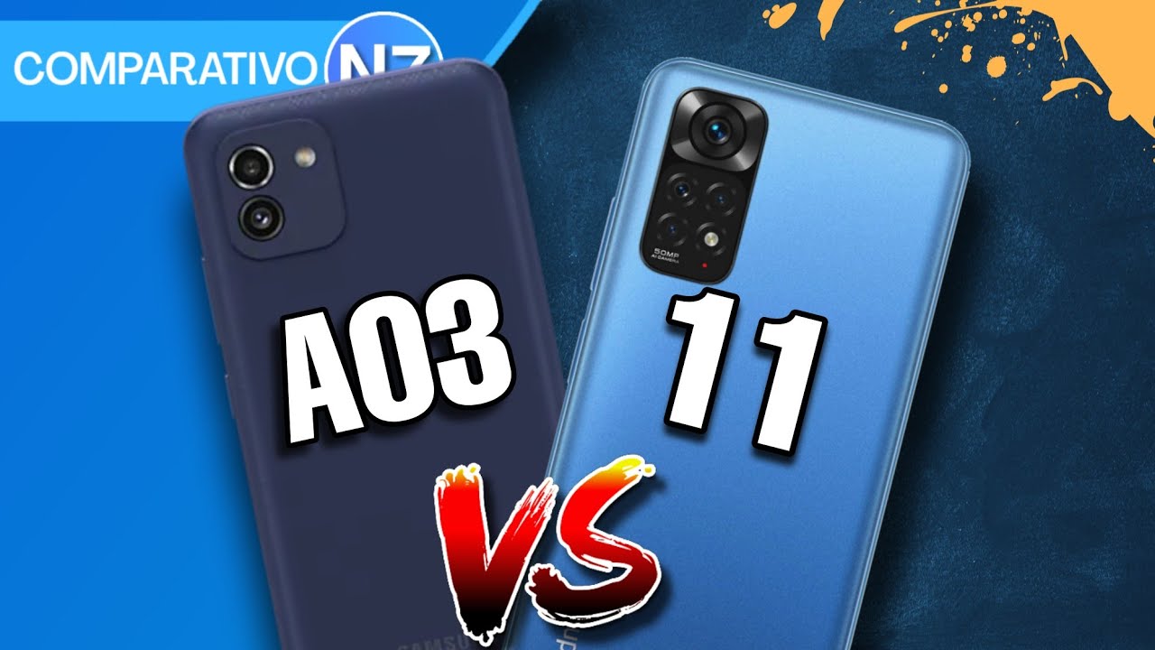 A03 VS NOTE 11 | Comparativo - YouTube