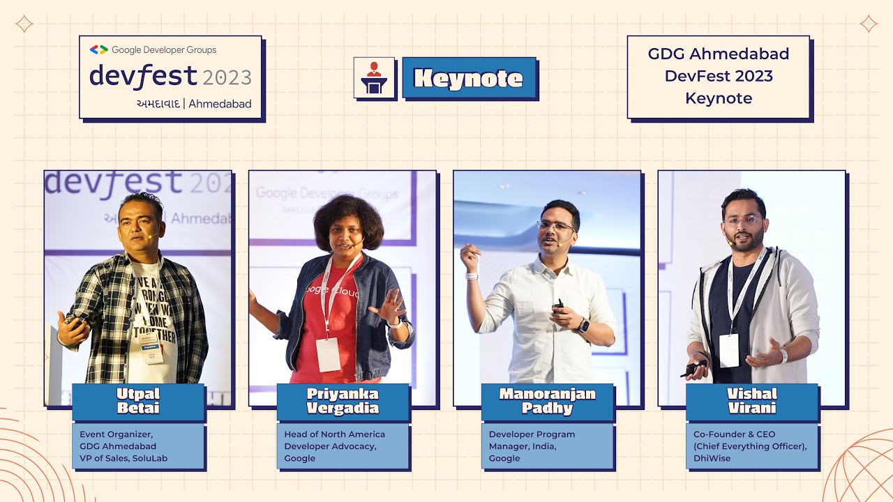 #DevFestAhm - GDG Ahmedabad DevFest 2023 - The Keynote Sessions - YouTube