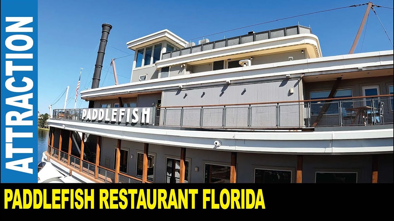 Paddlefish restaurant riverboat in Disney Springs Park Florida ...