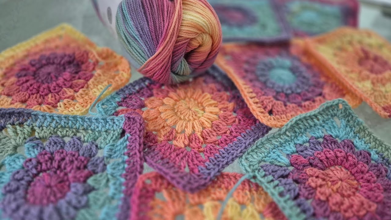 Mattonelle a Fiore all’Uncinetto – Tutorial Facile e Veloce - YouTube