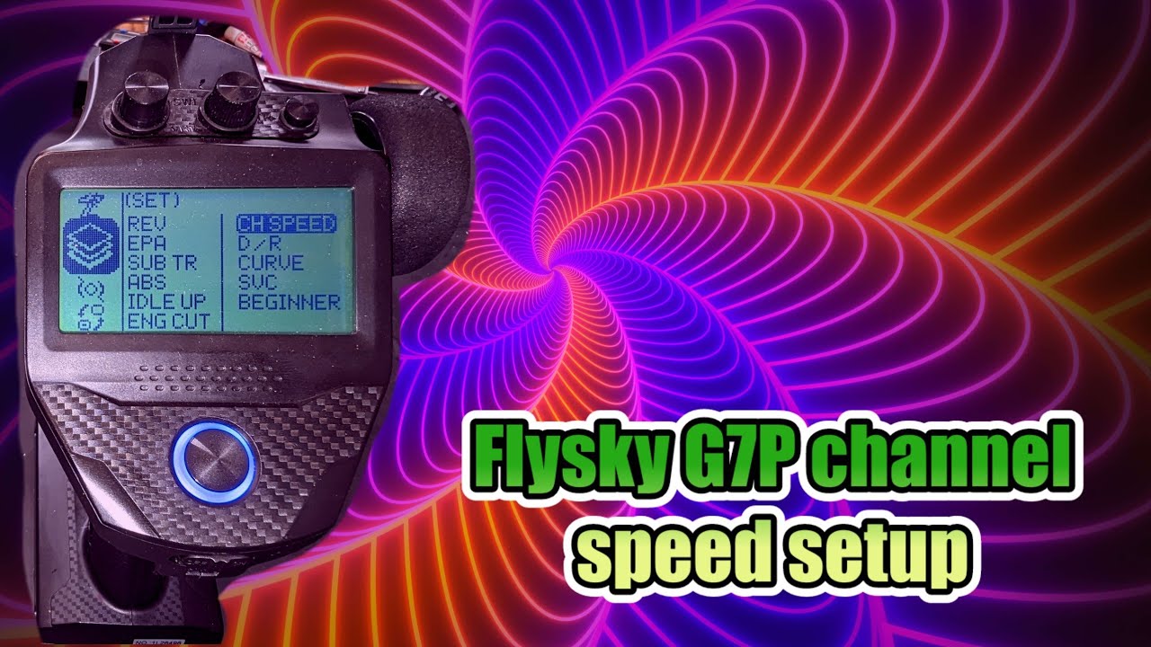 Flysky G7P channel/servo speed set up. - YouTube