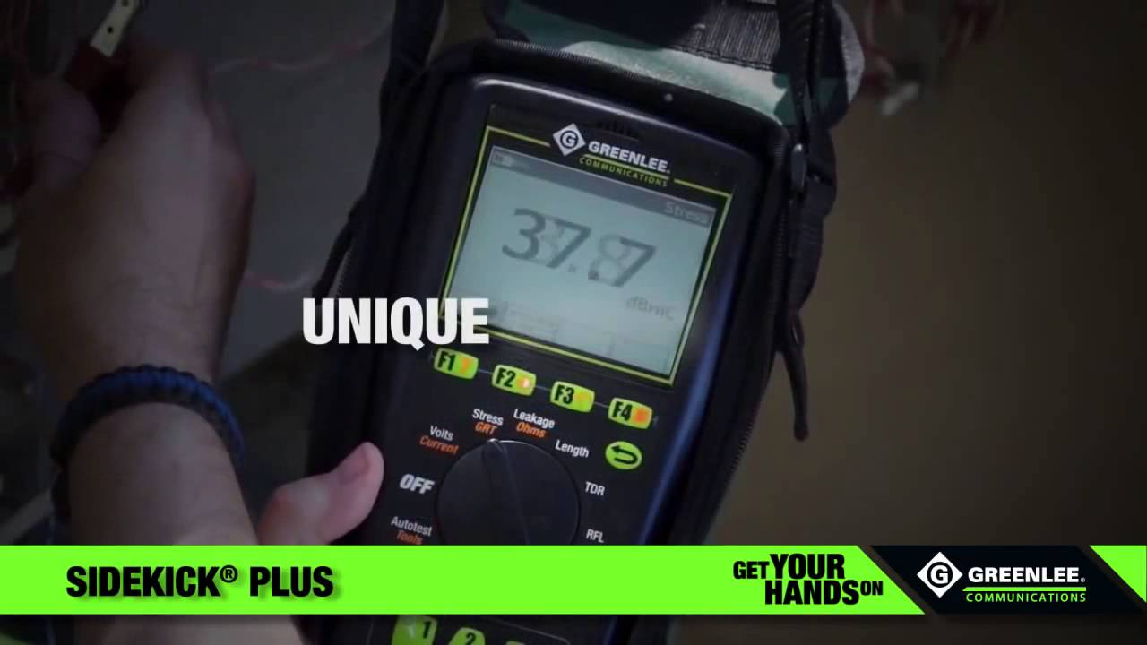 Greenlee SIDEKICK® PLUS Cable Maintenance Test Set - YouTube