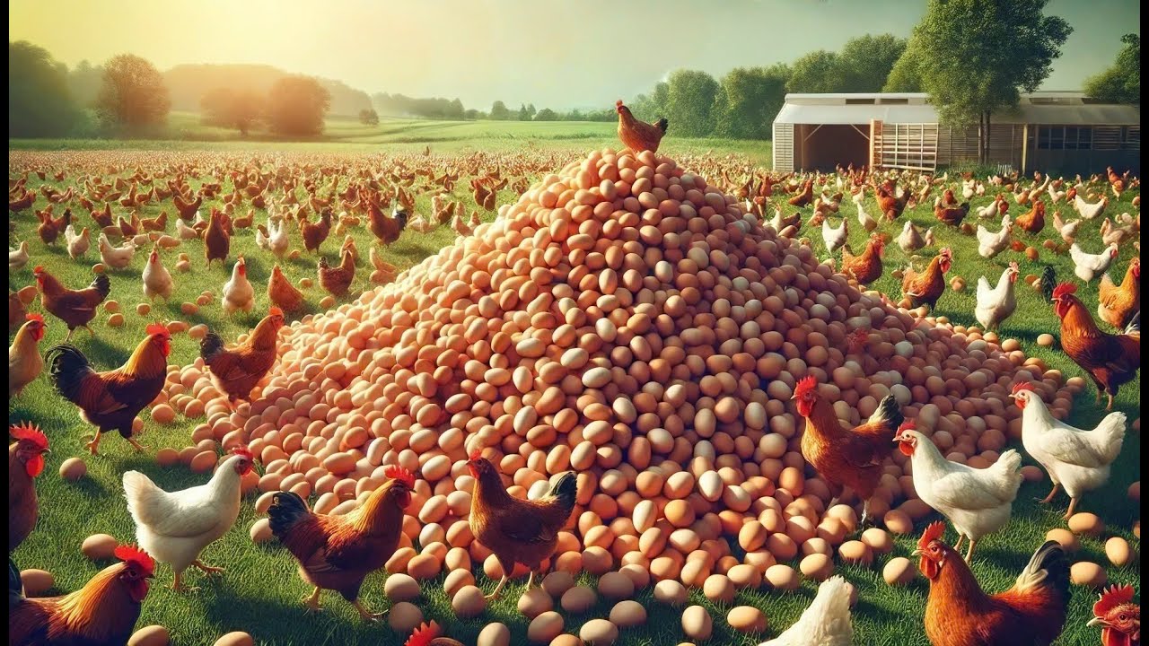 How American Farmers Harvest 110 Billion Eggs On Modern Chicken Farms ...