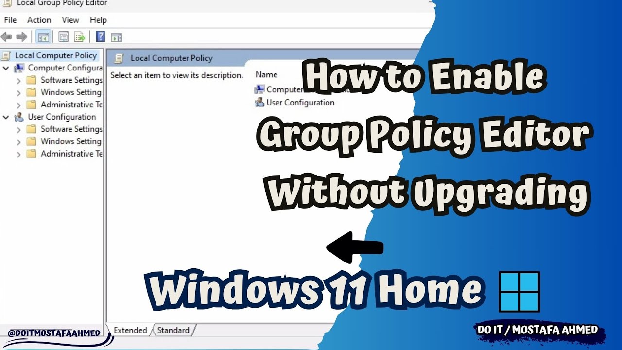 How to Enable Group Policy Editor (gpedit.msc) in Windows 11 Home - YouTube