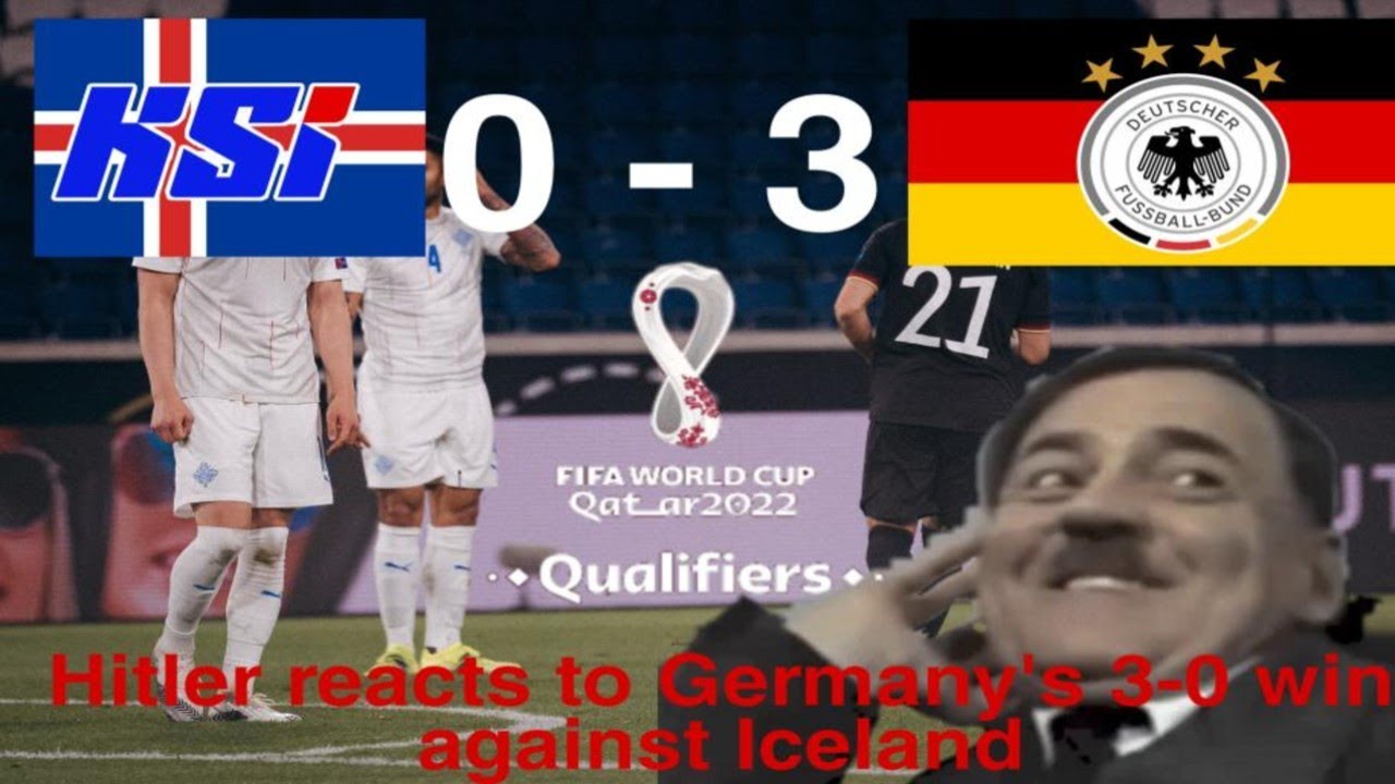 Hitler reacts to Germanys 3-0 win against Iceland - YouTube