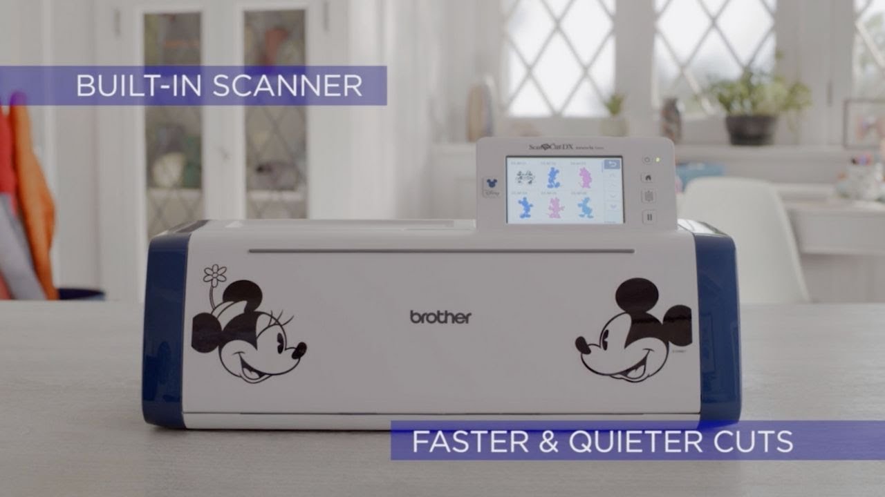 ScanNCut DX Built-in Scanner Faster and Quieter Cuts - YouTube