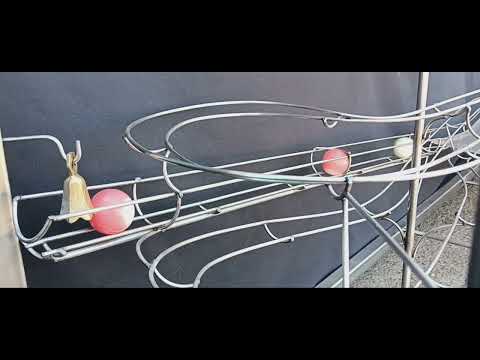 8ft x 8ft Wall Mounted Rolling Ball Sculpture #333 - YouTube