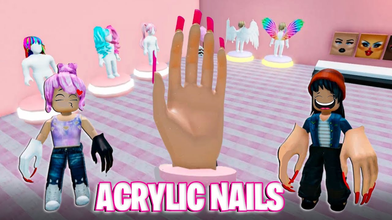 ROBLOX - FAZENDO AS UNHAS 💅 (Acrylic Nails) - YouTube