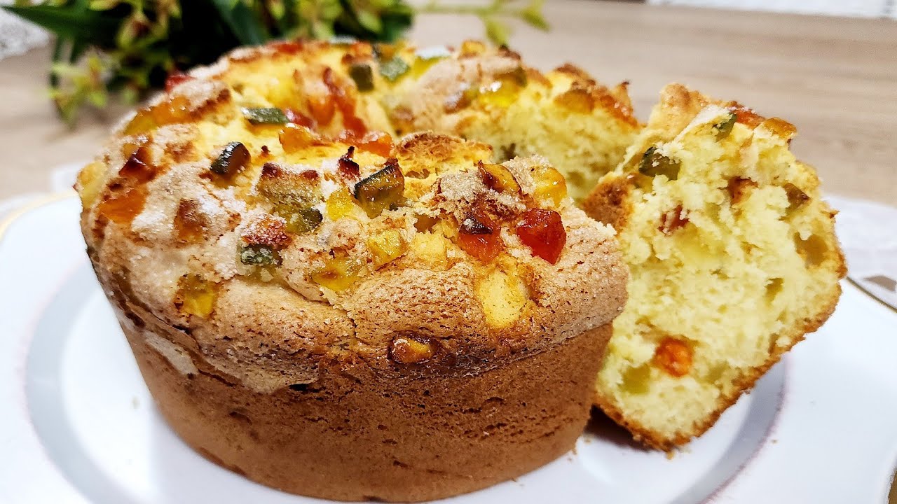 BOLO DE FRUTAS COM POUCOS INGREDIENTES! RECEITA BOA PARA O FIM DO ANO ...