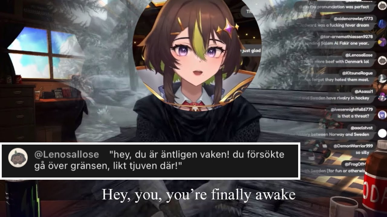 Norwegian Kidd-661 says the You finally Awake meme in Swedish Skånska ...