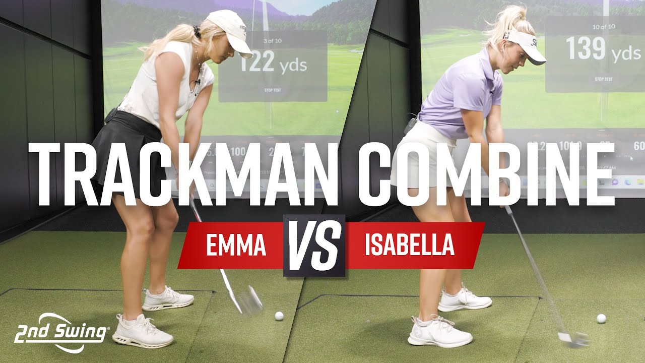 TRACKMAN COMBINE GOLF CHALLENGE w/ Emma Carpenter & Bella McCauley ...
