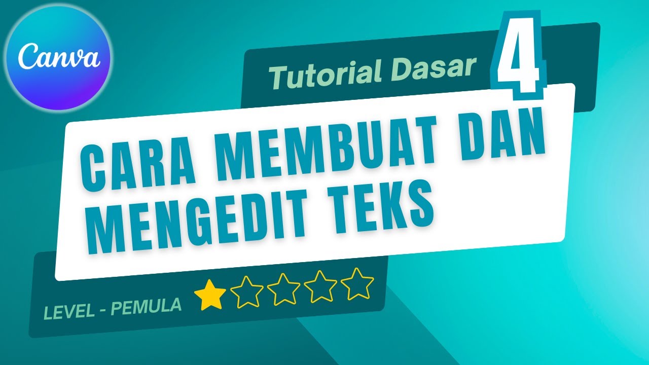 Cara Membuat dan Mengedit Teks di Canva - Tutorial Dasar 4 - YouTube