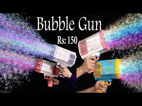 Electric Bubble Gun | intresting Gadgets | rocket boom bubble gun - YouTube