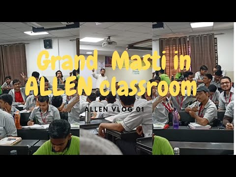Allen daily Classroom Masti vlog || #allen #kota #vlog || my first ...