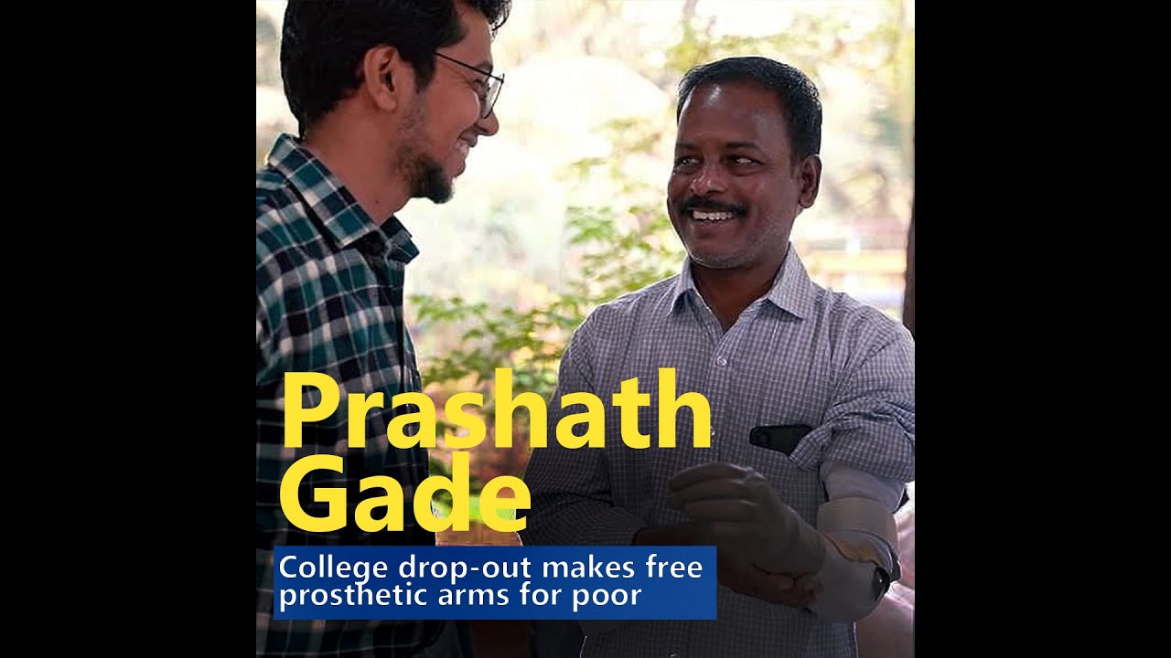 Prashant Gade: The College Dropout Who Makes Free Prosthetic Arms For The Poor - YouTube