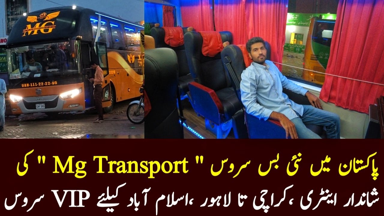 MG Transport New Luxury Bus Service in Pakistan | New Hyundai and ...