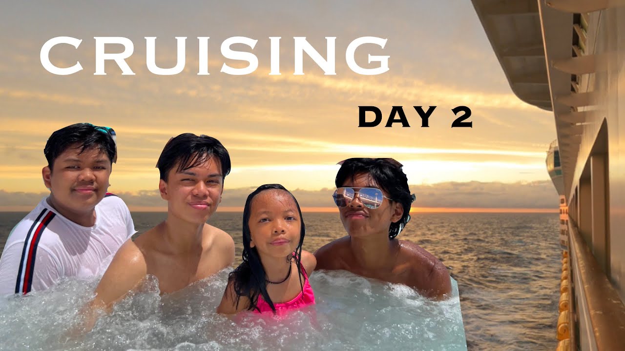 SWIMMING AND SUNSETS AT SEA - ADVENTURE OF THE SEAS CRUISE DAY TWO ...