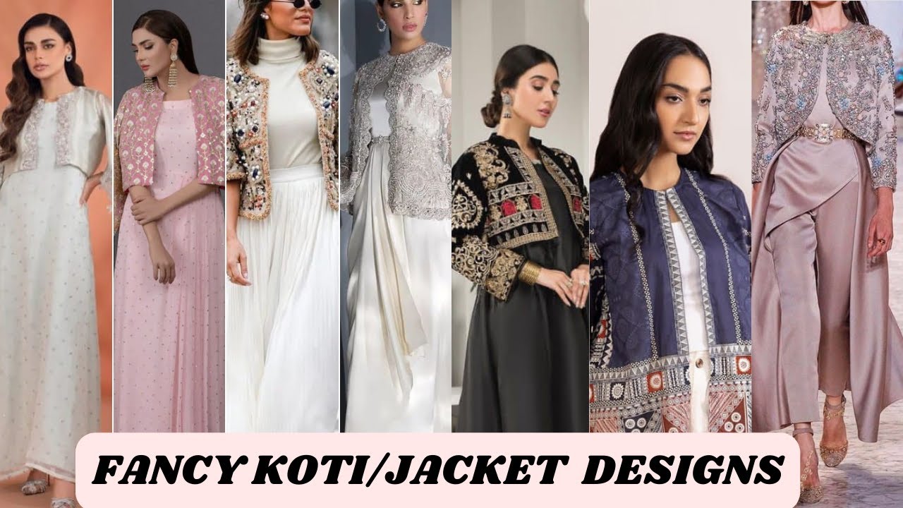 Fancy jacket / koti designs | fancy shrug designs | party wear - YouTube