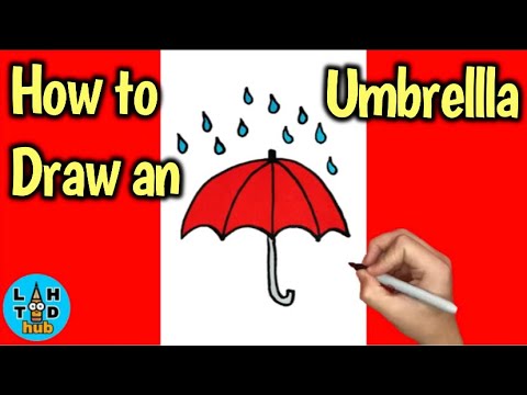 How to Draw an Umbrella Step by Step EASY! - YouTube