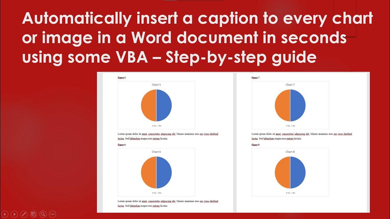Automatically insert captions to every chart or Image in a Word document in seconds - Detailed ...