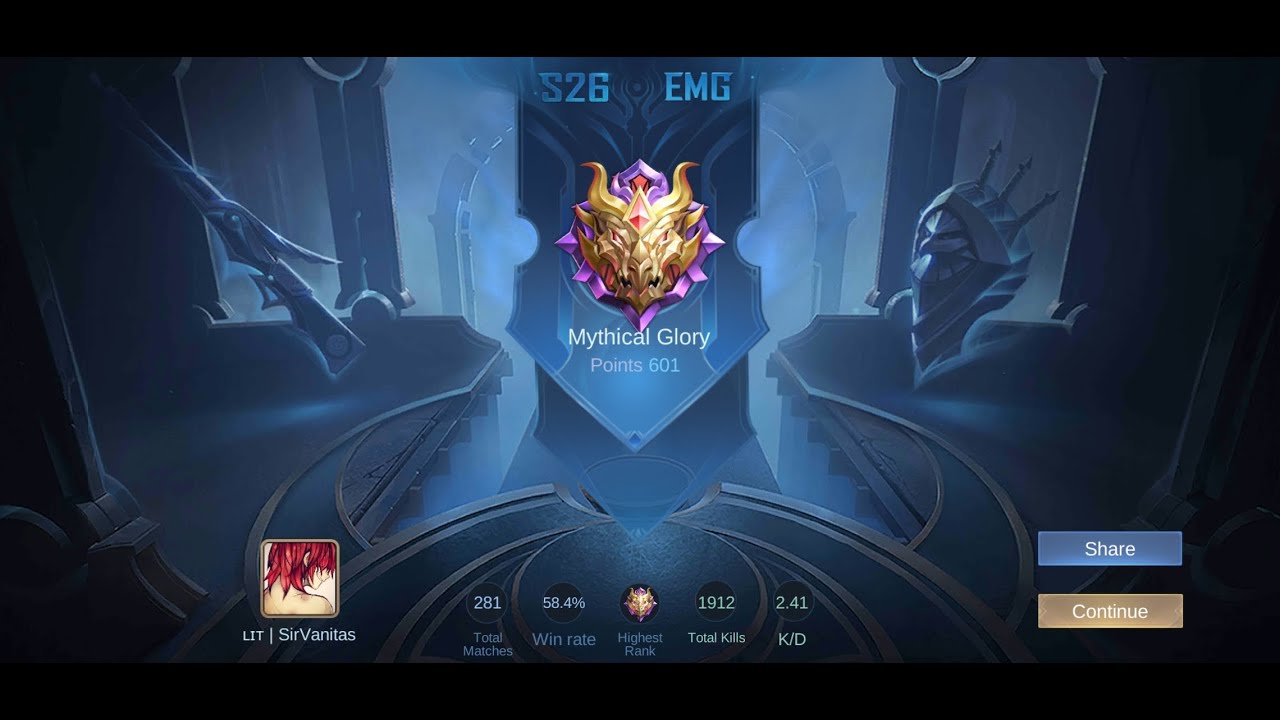 MLBB Mythical Glory Rank - YouTube