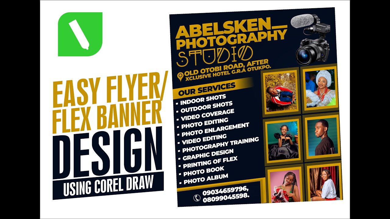 How to Create Stunning Photography Flyer Design in Corel Draw - YouTube