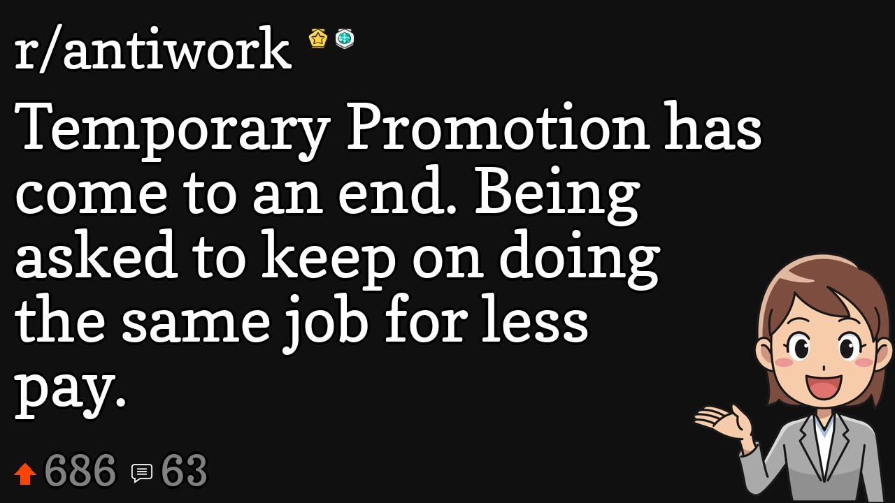 Temporary Promotion has come to an end. Being asked to keep on doing ...