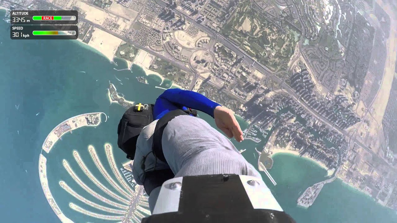Speed skydiving World Air Games Dubai 2015 round 7 - Mikey Lovemore ...