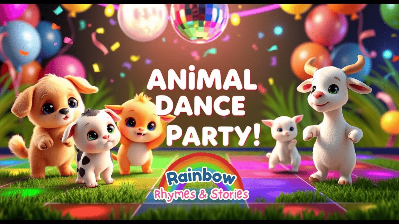 Animal Dance Party! | Miniature pet Animals | Fun Animal Sounds & Moves ...