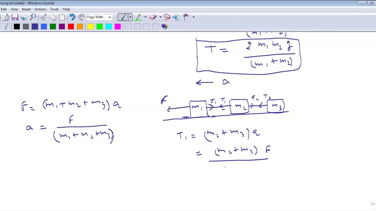 Laws Of Motion , Part 1 Connected Motion Class 11 By Er. Anurag Verma ...