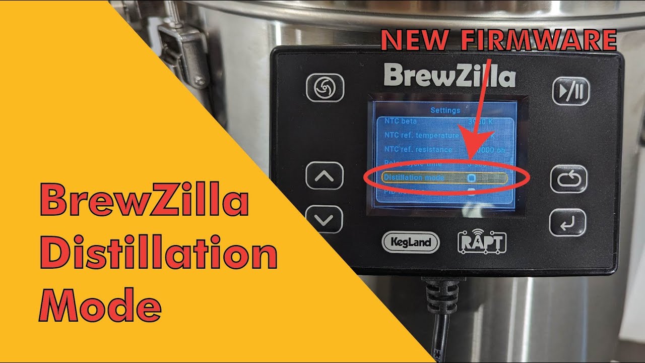 BrewZilla Gen 4 NEW FIRMWARE - Distillation Mode - YouTube